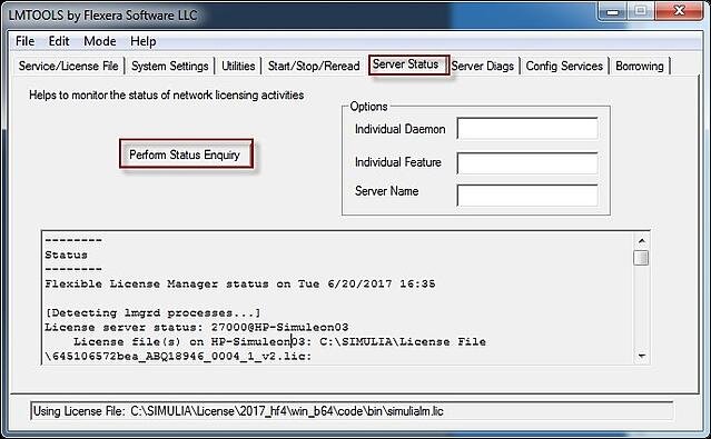 Solving Abaqus FLEXnet License server issues